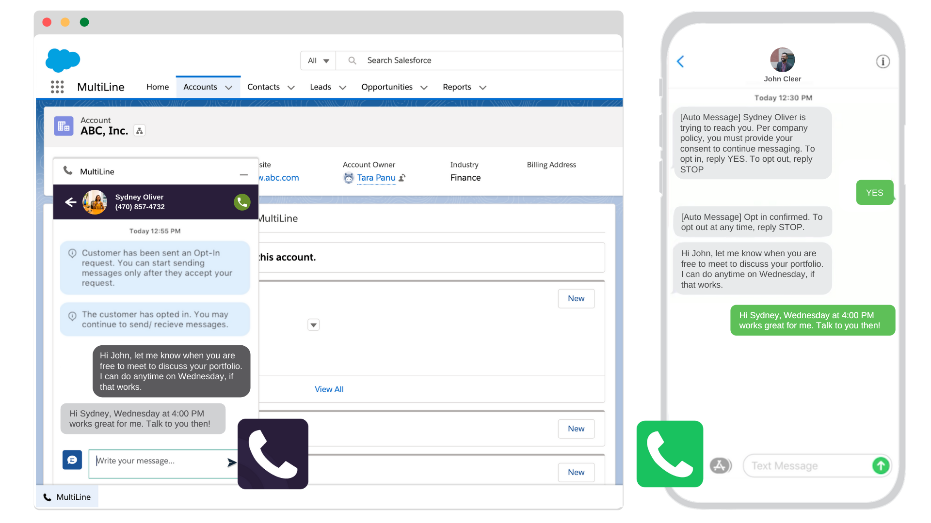 Compliant messaging with SMS & WhatsApp for financial services